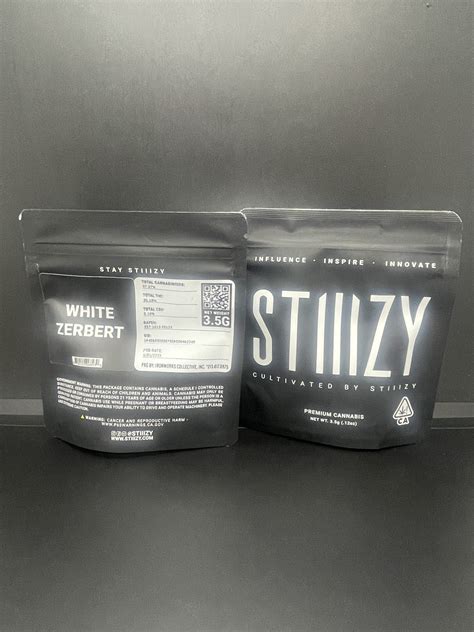 White Zerbert Stiizy 35g Indica 35thc New Splash Bros