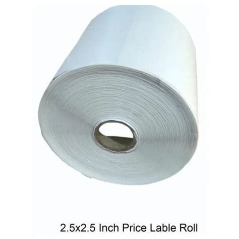 Paper 2 5x2 5 Inch Price Lable Roll At ₹ 150 Roll In Bhiwandi Id 2855769787662