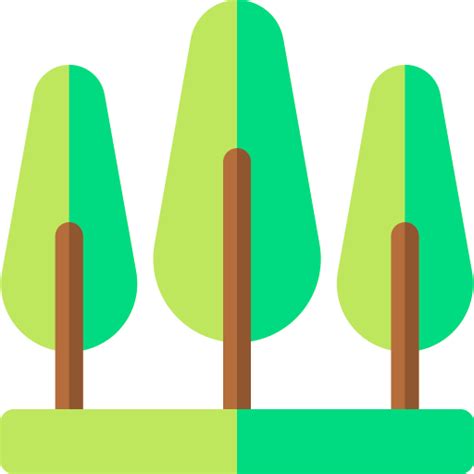 Trees Basic Rounded Flat Icon