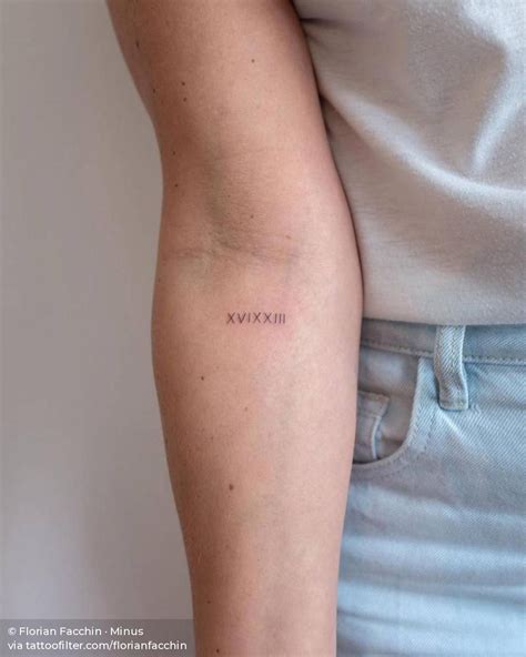 Roman Numerals On The Inner Forearm Small Tattoos Dates