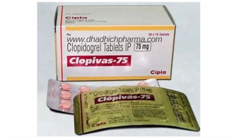 Clopidogrel Bisulphate Tablet Dosagestrength 75 Mg At ₹ 70piece In