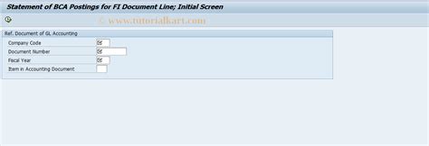 F97g Sap Tcode Statement Fi Documentbca Posting