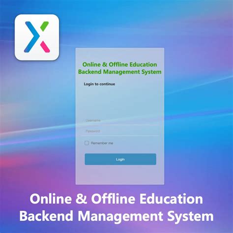 Online And Offline Education Backend Management System Axureboutique