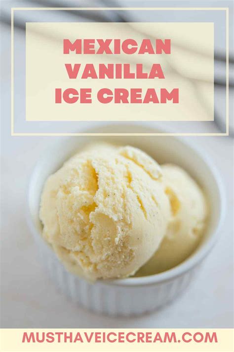 Mexican Vanilla Ice Cream
