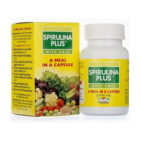 Спирулина Плюс (Spirulina plus Baidyanath), 60 капсул — IndoAyur