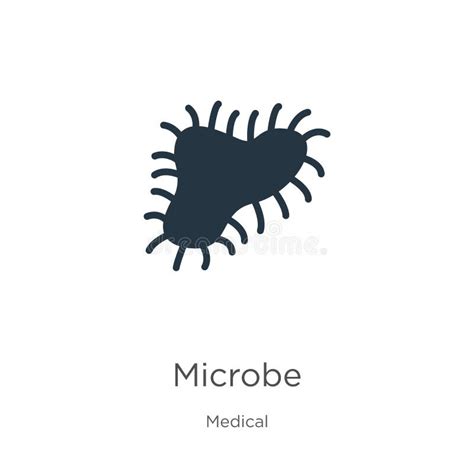 Microbe Icon Vector Trendy Flat Microbe Icon From Medical Collection Isolated On White