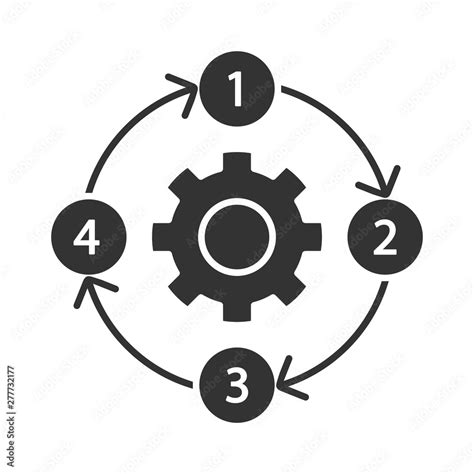 Process Diagram Glyph Icon PFD Flowsheet Continuous Process Map Deployment Flowchart
