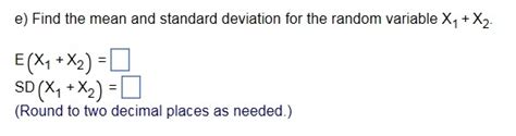 Solved Given Independent Random Variables With Means And Chegg