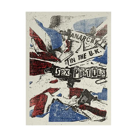 Anarchy In The Uk Flag Poster Sex Pistols Official Store