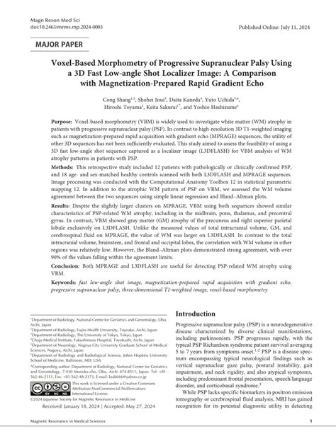 Pdf Voxel Based Morphometry Of Progressive Supranuclear Palsy Using A