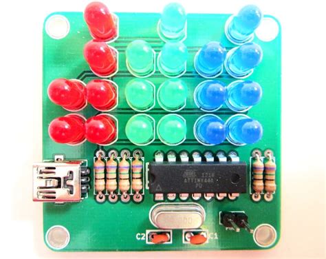 Binary Clock Kit With Red Green And Blue Lights Etsy