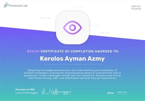 Kerolos Ayman On Linkedin Pentesterlab Cybersecurity