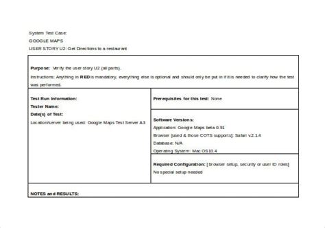 Test Case Template Free Word Excel PDF Documents Download Free Premium Templates