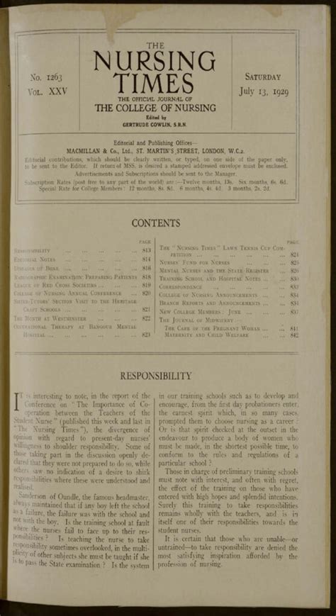 Issue 1263 1929 07 13 Nursing Times