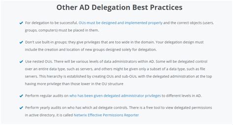 Active Directory Delegated Permissions Best Practices Windows Spiceworks Community