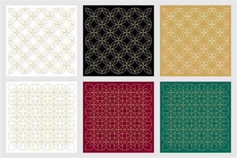 Premium Vector Seamless Abstract Modern Geometric Line Shape Pattern For Elegant Golden Line