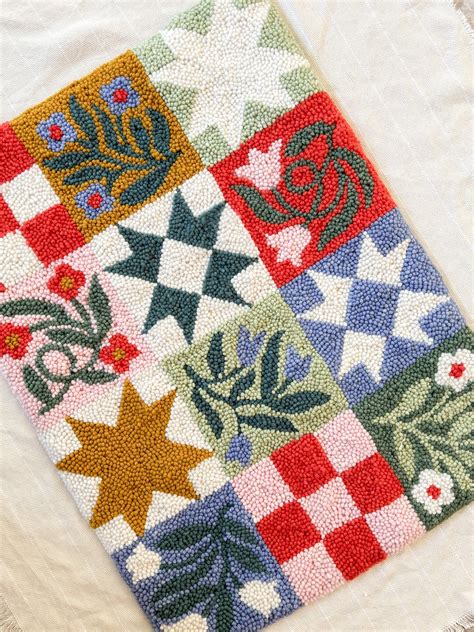 Patchwork Quilt Rug Digital Pattern The Urban Acres