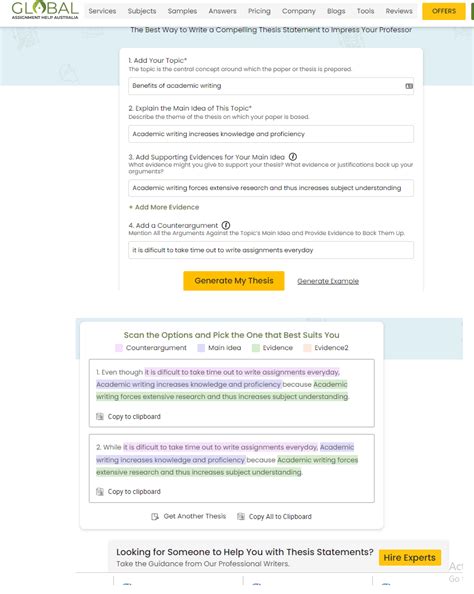 Thesis Statement Generator Tool Benefits You Cant Ignore