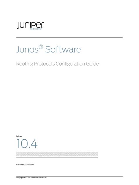Juniper Config Guide Routing Pdf License Routing