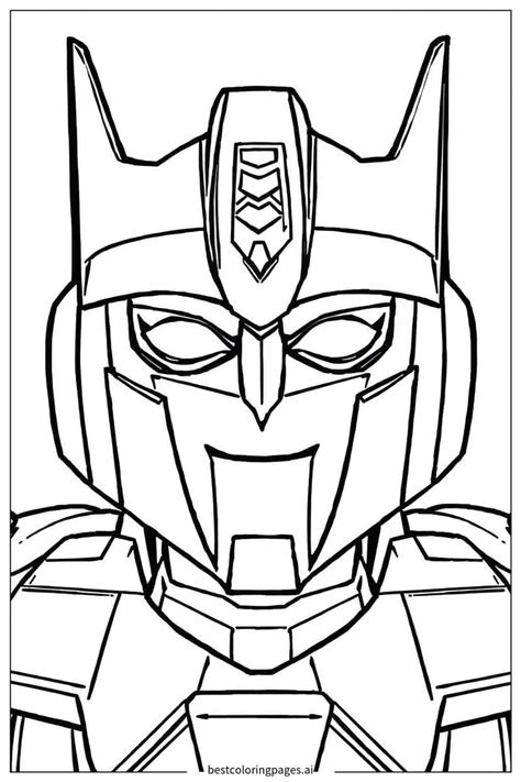 18장의 옵티머스 프라임 색칠공부（무료 Pdf 및 Png 인쇄용）