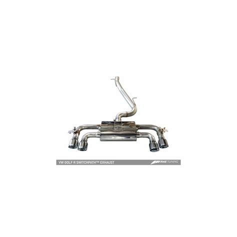 Awe Tuning Mk7 Golf R Switchpath Exhaust Wchrome Silver Tips 102mm