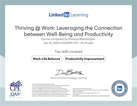Dhanuja Weerasinghe On Linkedin Certificate Of Completion