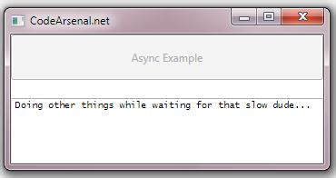 C Async Await Example In WPF Code Arsenal