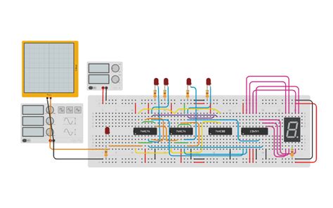 Circuit Design Async Bcd Counter Using D Ff Tinkercad