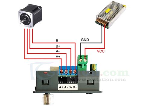 Cnc Stepper Motor Driver Micro Step Resolutions For Nema 17 23 Stepper Motor Forward Reverse