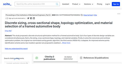 Discrete Sizing Cross Sectional Shape Topology Optimization And