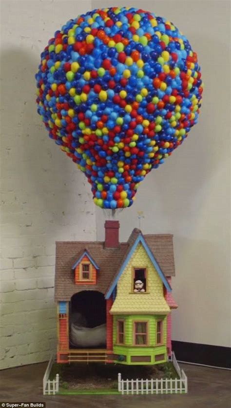 Incredible Floating Replica Of The Balloon Home From Pixars Up