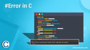 Error In C Working And Different Examples Of Error In C