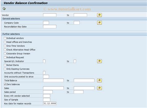 F P SAP Tcode Bal Confirmation Vendor As PDF