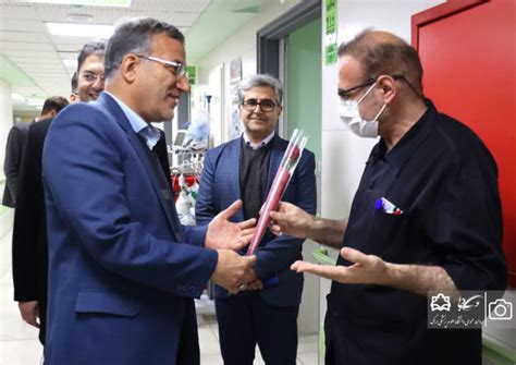 حضور شهردار اراک در بیمارستان حضرت ولیعصرعج به مناسبت میلاد حضرت علی