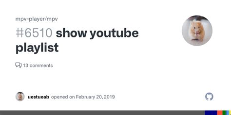 Show Youtube Playlist Issue Mpv Player Mpv GitHub