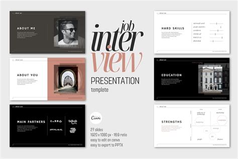 Job Interview Presentation Canva Template Etsy