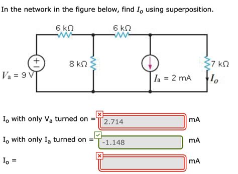 Solved In The Network In The Figure Below Find Io Using