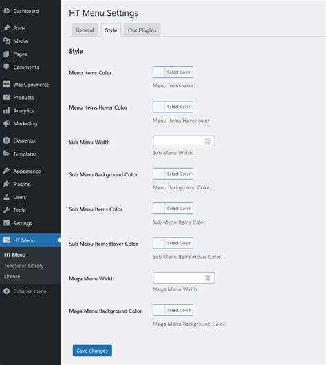 ht menu wordpress mega menu builder for elementor wordpress plugin