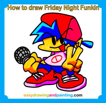 How To Draw Friday Night Funkin FNF Babefriend Easy Drawing And Painting