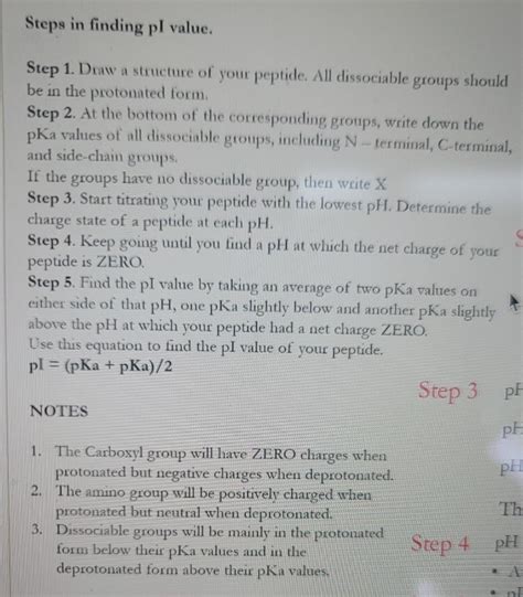 Solved Steps In Finding PI Value Step 1 Draw A Structure Chegg Com