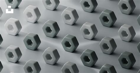 a group of white and gray hexagonal objects photo free wallpaper