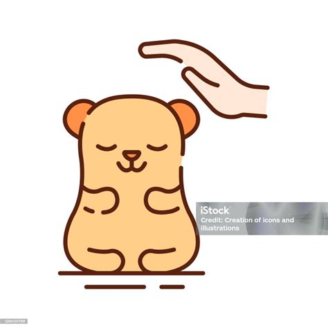 설치류 케어 컬러 라인 아이콘입니다 설치류의 수명을 개선 그들의 치료를 겨냥한 행동 웹 페이지 모바일 앱 프로모션에 대한 픽토그램 Ui Ux Gui 디자인 요소입니다 편집