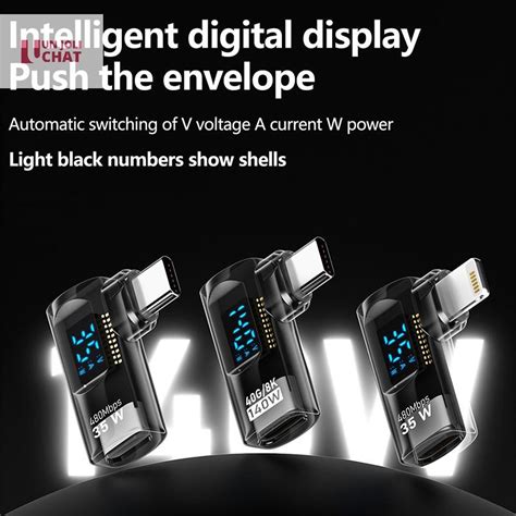 ดี 1 Pc 90 องศา Usb C อะแดปเตอร์ดิจิตอลจอแสดงผลประเภท C อะแดปเตอร์ Pd