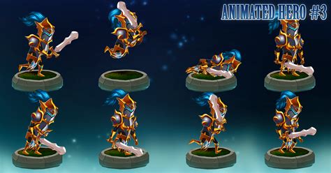 Animated 2d Character Knight 3 2d 캐릭터 Unity Asset Store
