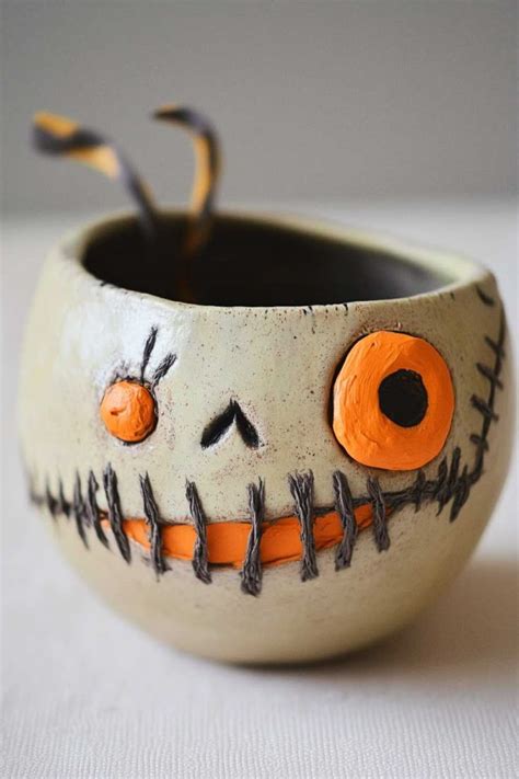 Halloween Ceramics Ideas Easy Spooky Air Dry Clay Ideas Halloween