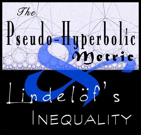 The Pseudo Hyperbolic Metric And Lindelöfs Inequality