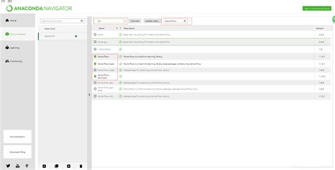 在windows平台使用anaconda工具安装tensorflow超简单anacanda管理器里安装tensorflow Csdn博客