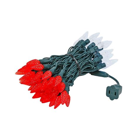 Novelty Lights C6 Led Christmas Mini Light Set 70 Lights 24ft Redp