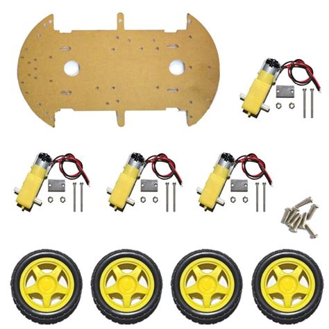 Chassis 4wd Pour Smart Car Pour Arduino Robotisâmes