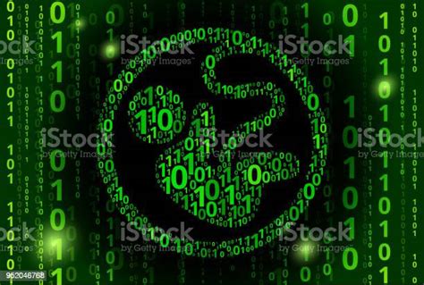 fetus binary code vector pattern background stock illustration